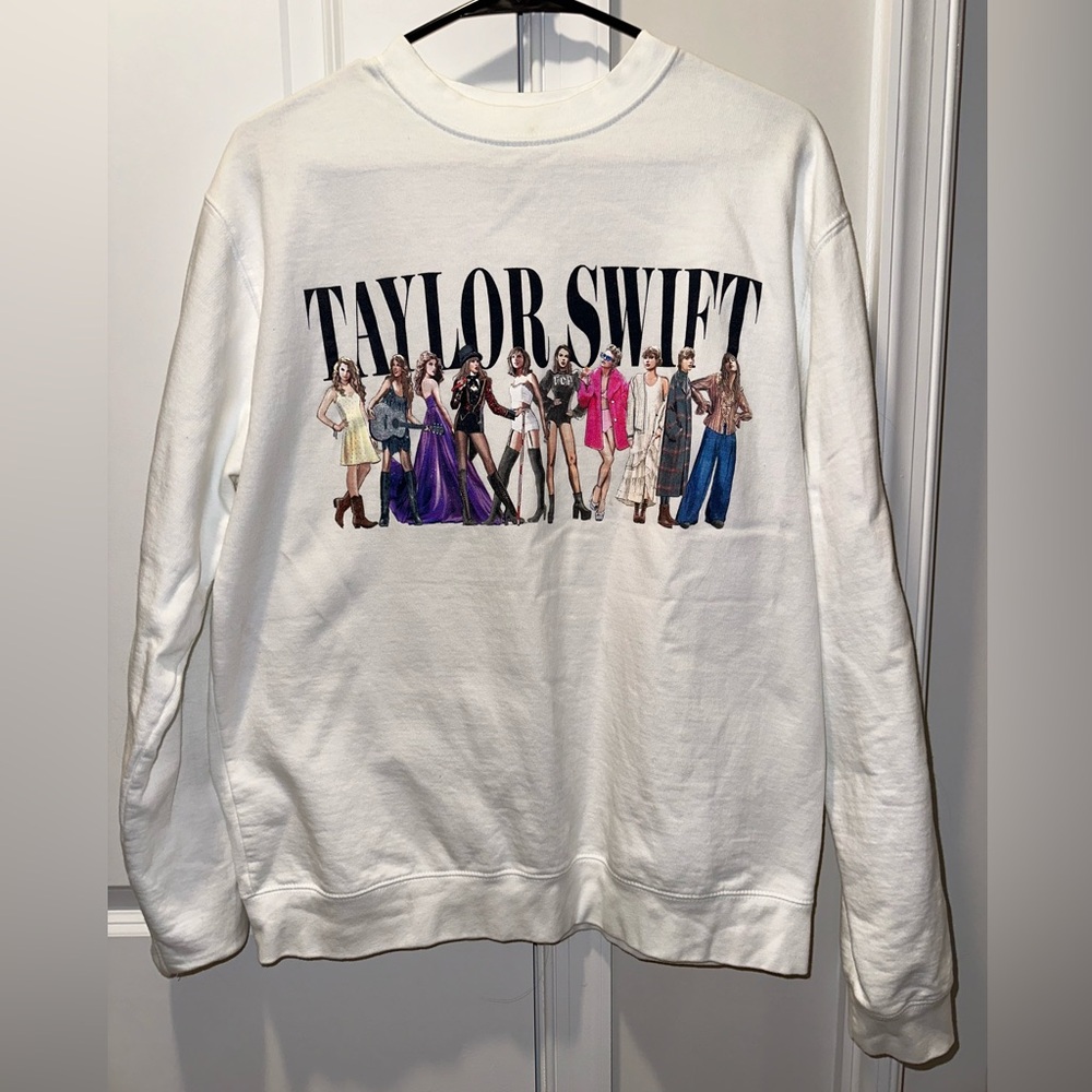 Taylor Swift Official Merchandise White Crewneck Swea… - Gem